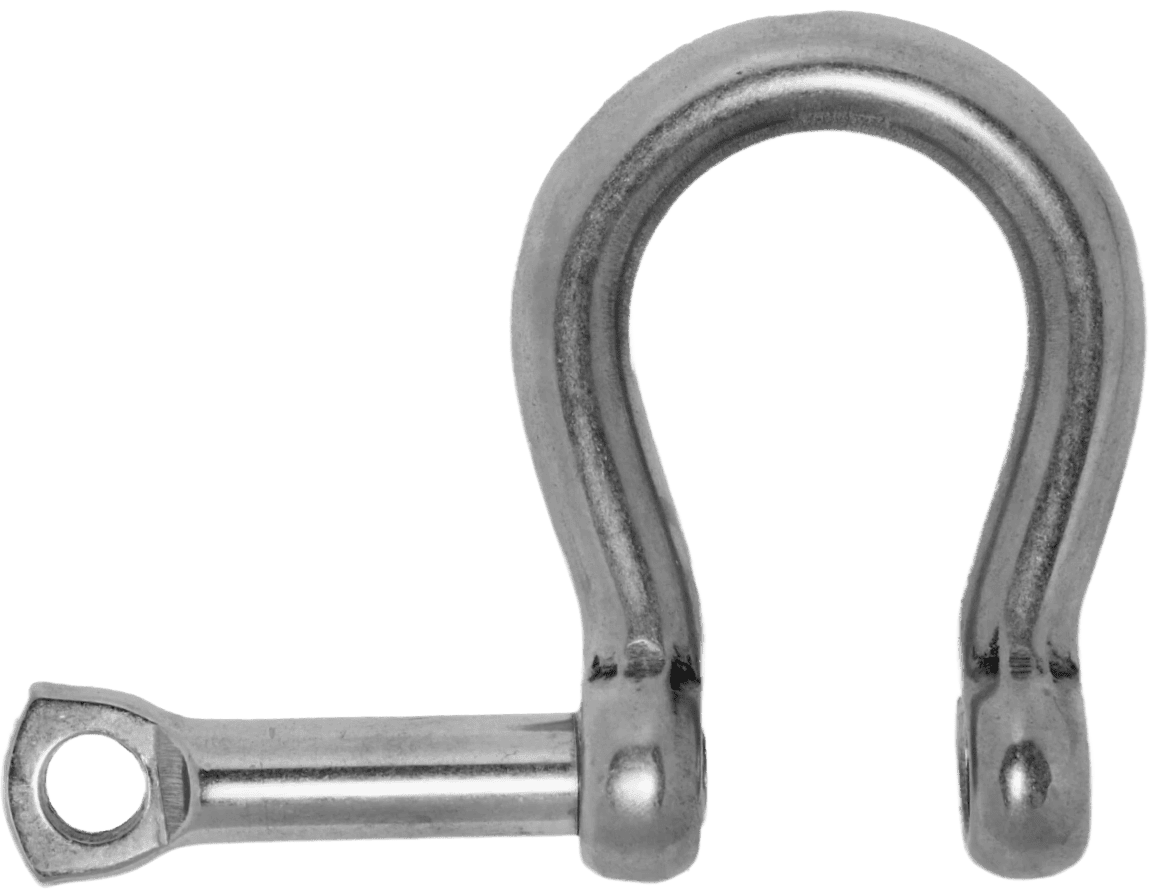 Forged bow captive‑pin stainless steel shackles - Gloma Nautica